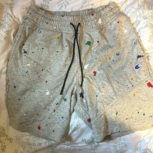 Champion | Shorts | Paint Splatter Champion Shorts | Poshmark